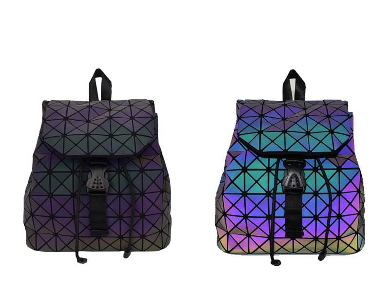 Light-Reactive Backpack – Neon Black
